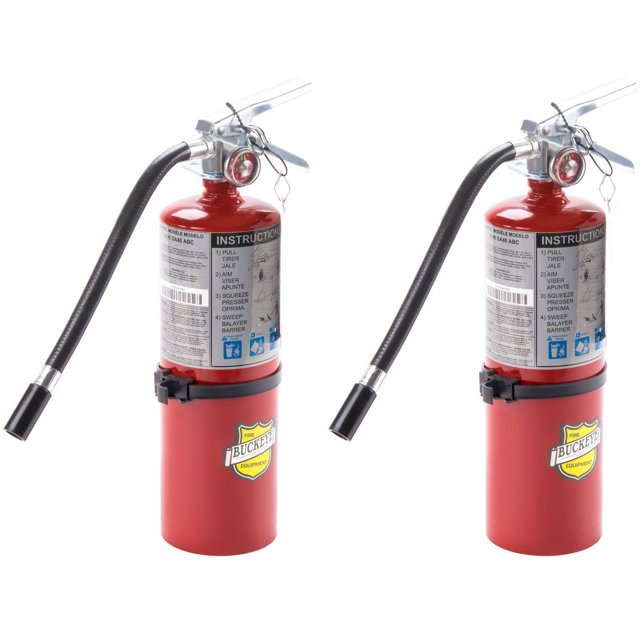 2 PACK of Buckeye 25614 ABC Multipurpose Dry Chemical Hand Held Fire ...