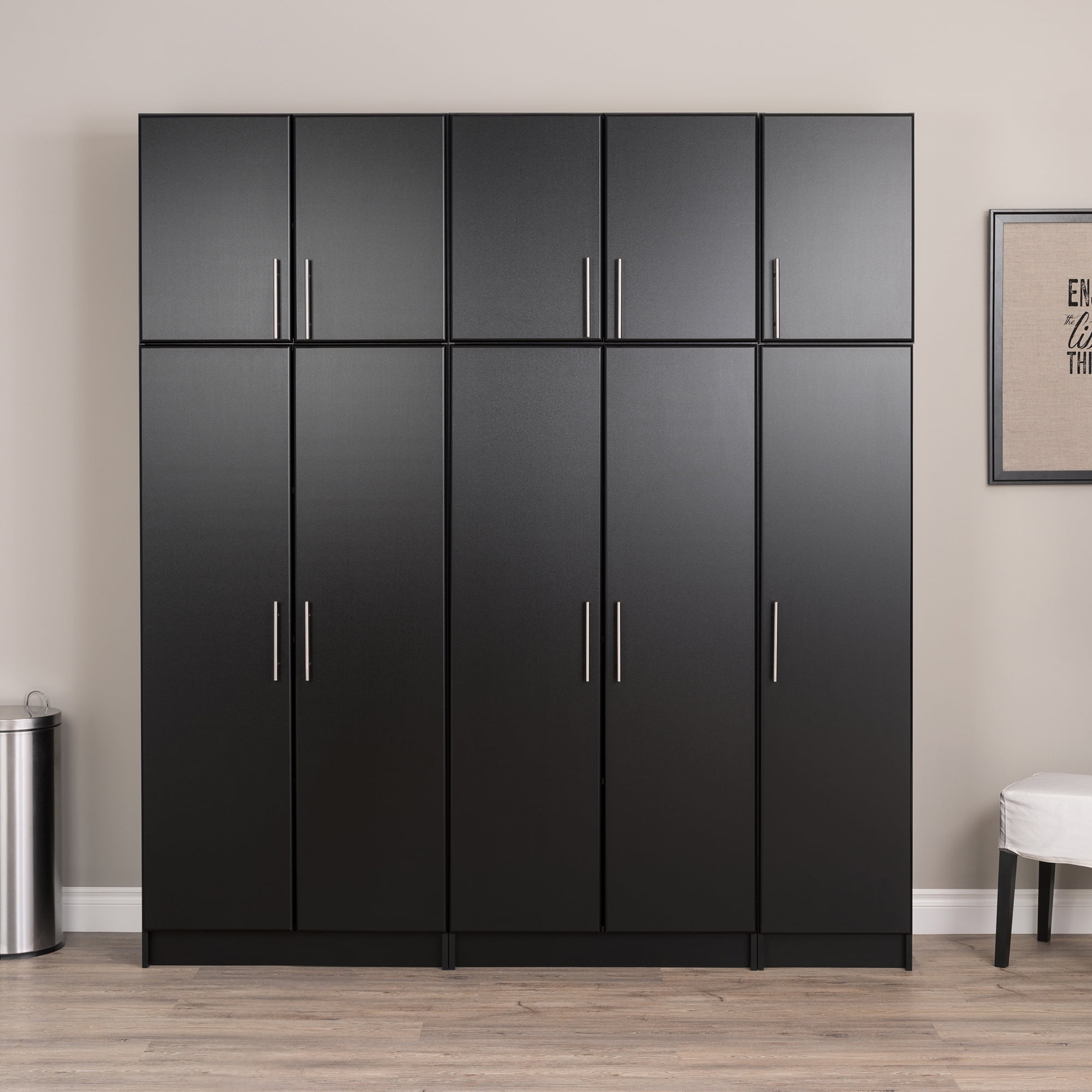 Prepac Black Elite Utility Storage Cabinet Set C - 6 Pieces - Walmart.com