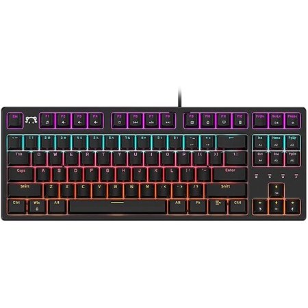 STK130 Mechanical Keyboard Wired Mixed LightKeyboard 87 Keys Gaming ...
