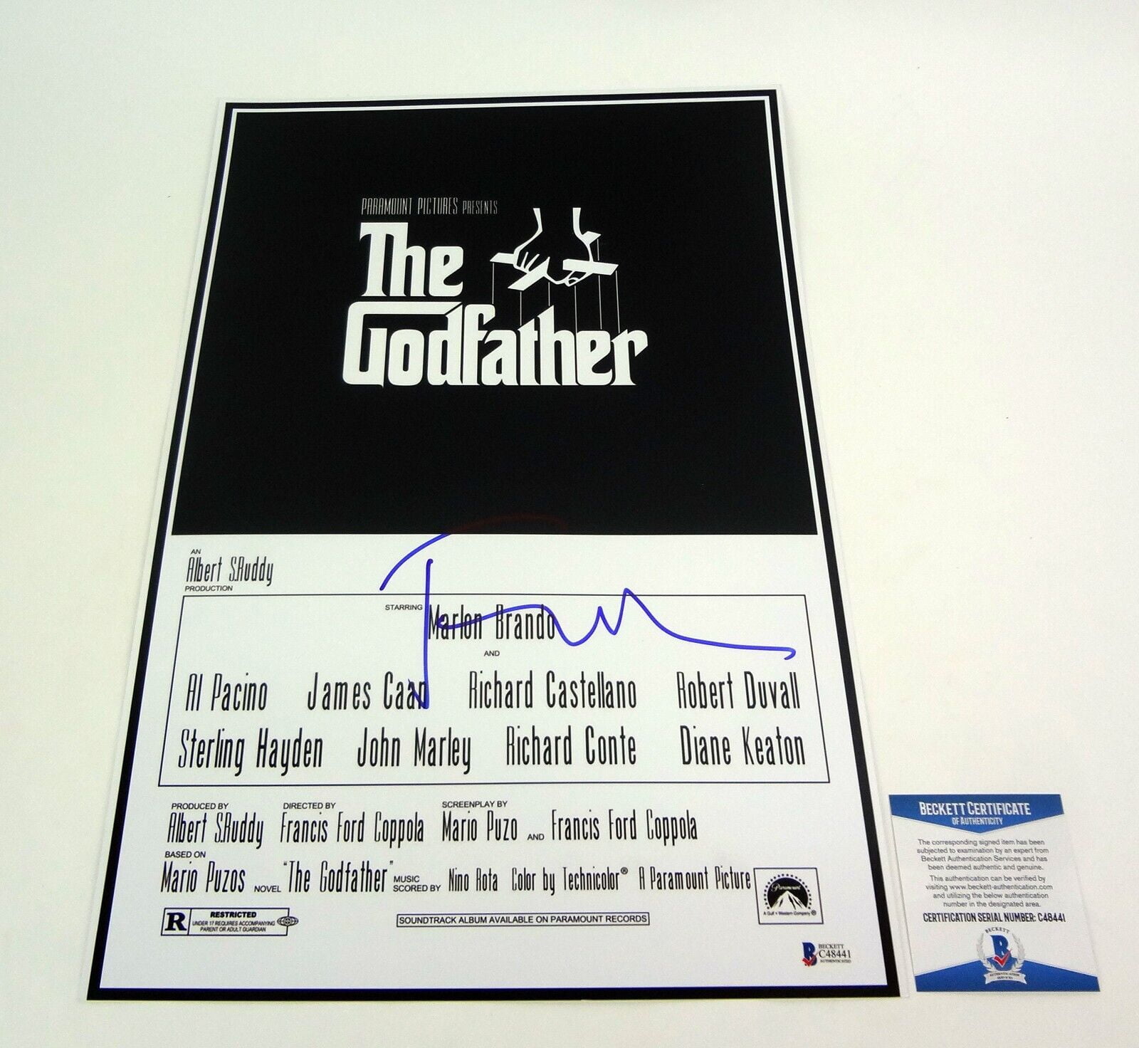 Francis Ford Coppola Signed Autograph The Godfather Movie Poster ...