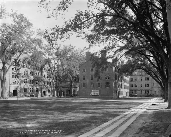 Print: Old Library And Quadrangle, Yale College, circa 1900 - Walmart.com