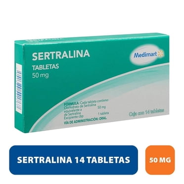 Sertralina Medimart 50 mg, 28 tabletas | Walmart en línea
