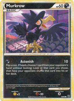 Pokemon Undaunted Common Murkrow #58 - Walmart.com