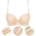34B Bras for Women 3 Pack Underwire Full Coverage Bra, Padded Contour Everyday Bras with Small ...