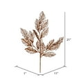 Vickerman 21" Copper Glitter Coleus Leaf Lace Artificial Christmas ...
