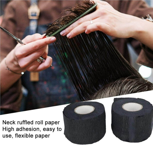 5 Rolls Barber Paper Professional Disposable Neck Strips Elastic Paper ...