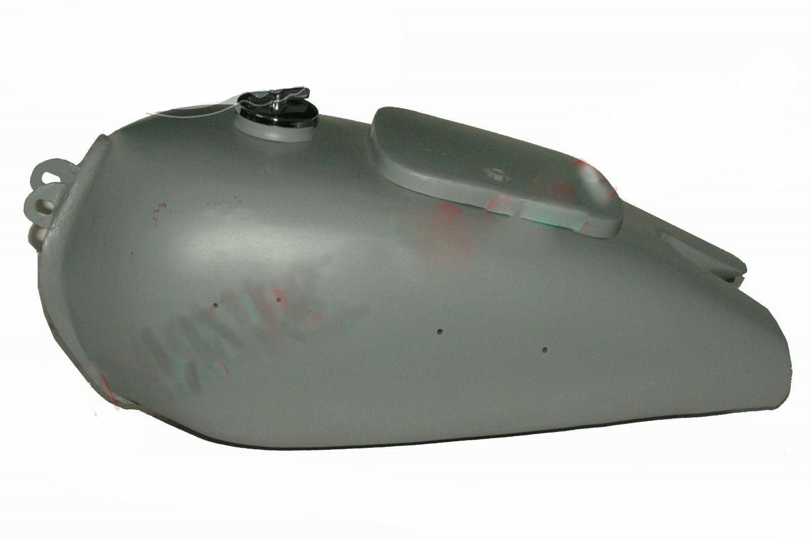 Repro Bare Metal Raw Steel Petrol Gas Fuel Tank With Filler Cap Fits ...