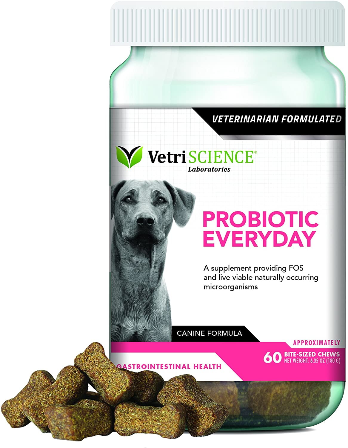 Suplemento Probiótico Todos los Días para Perros Salud Digestiva 60 ...