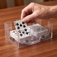 6 Deck Plastic Revolving Card Game Holder – Playing Cards Tray Rotating ...