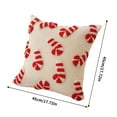 Christmas Pillow Cover with Festive Santa Hat Design, Premium Linen ...
