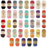 Bulky Weight Lacery Yarn 100g - 4 Skeins - 100% Cotton - Peach - Color ...