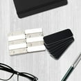 Name Tag/Badge Blanks - 25 Pack - Brushed Silver 1x3, Round Corners ...