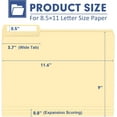 File Folder, 30 Pack File Folder, 1/3 Cut Tab, Letter Size, Filing ...