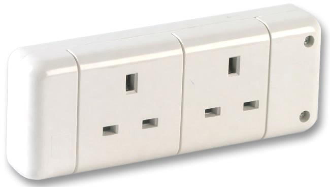 PRO ELEC - 2 Gang Extension Socket - Walmart.com