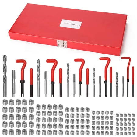 131Pcs Car Thread Repairing Tool Kit Spanner Wrench Inserts Drill Tap ...