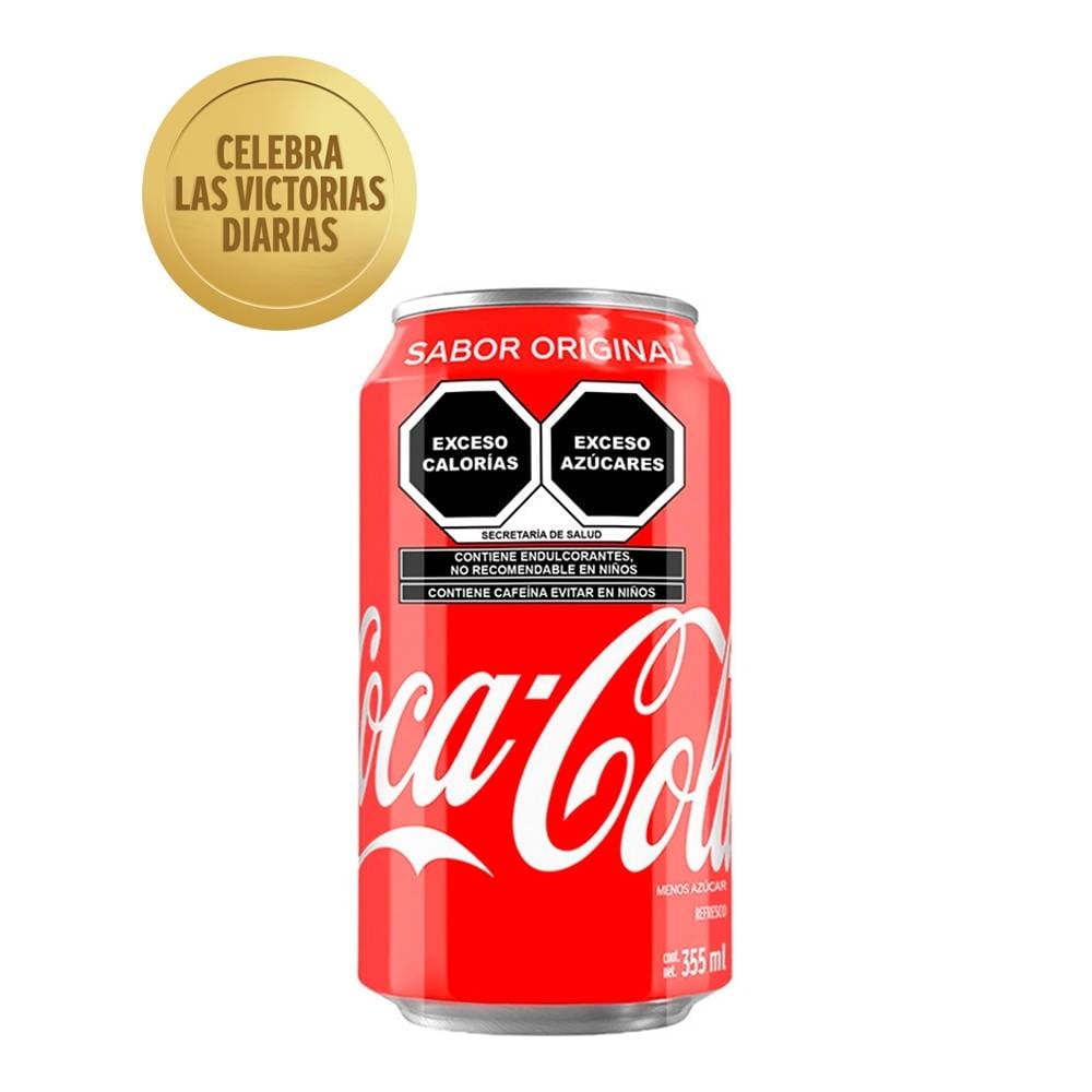 Refresco Coca Cola sabor original lata 355 ml | Walmart en línea