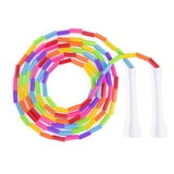 BuyJumpRopes, Rainbow - Long Plastic Adjustable Segmented Jump Rope for ...