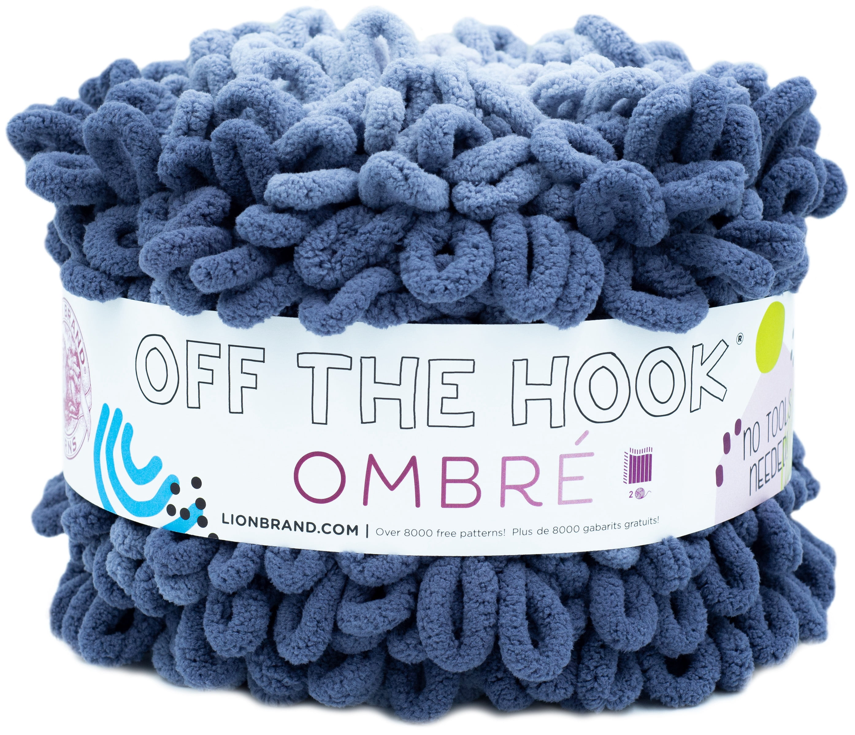 Lion Brand Off The Hook Ombre Yarn-Rain Cloud -534-602 | Walmart Canada