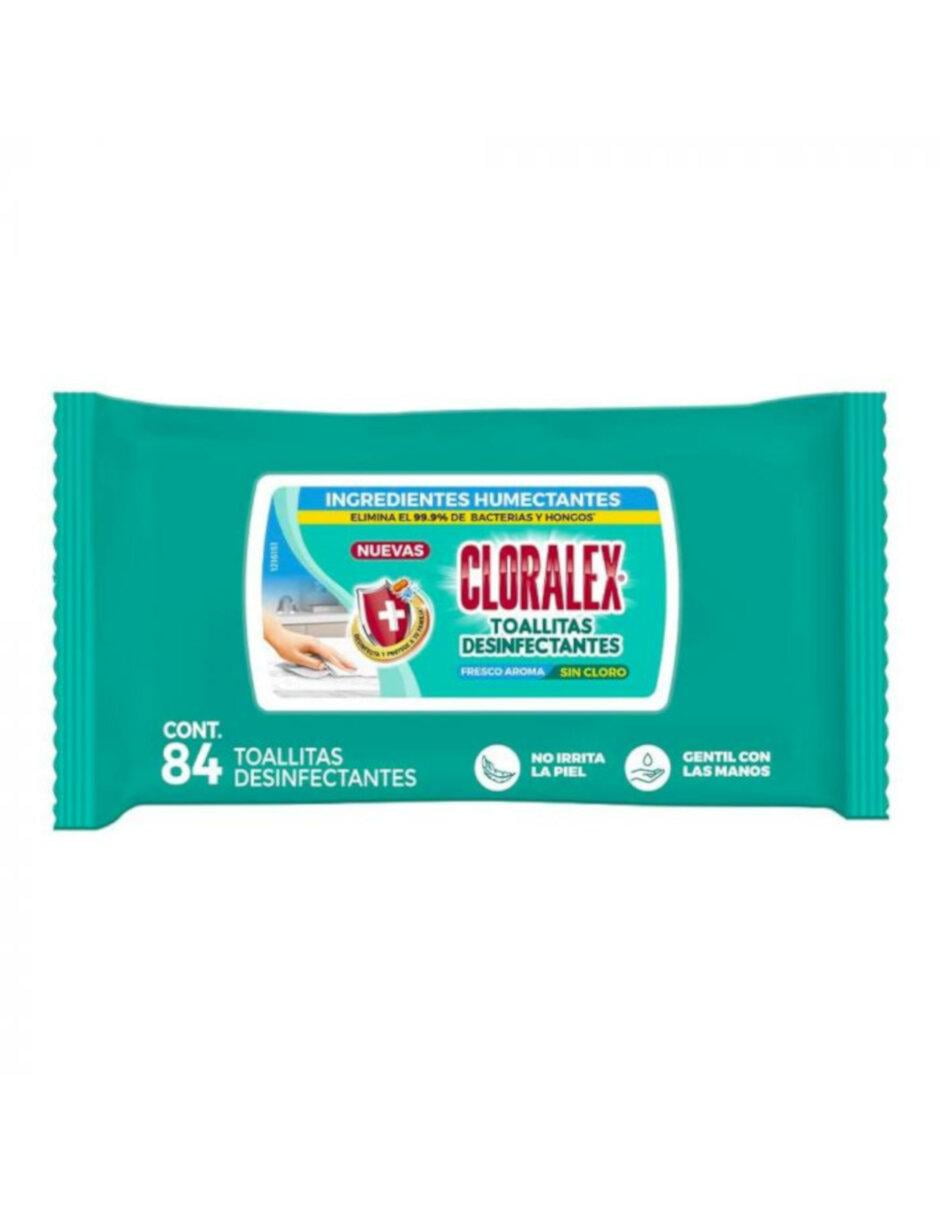 Pack de 12 Toallitas Húmedas Cloralex Antibacterial 84 pzas Cloralex ...