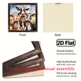 8-inch 2D flat "Farm Cows" theme wooden frame painting. Suitable for ...