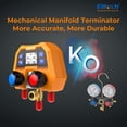 Elitech Digital Manifold Gauge for HVAC, Refrigeration & AC Systems ...