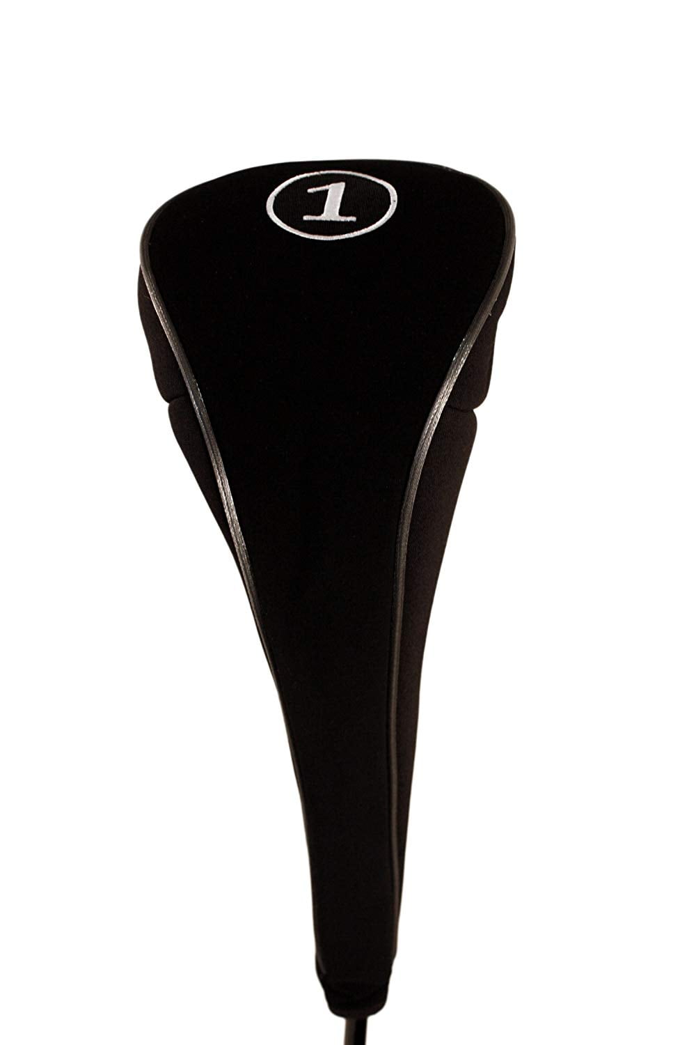 Black Golf Zipper Head Cover Driver 1 Headcover Neoprene Traditional ...