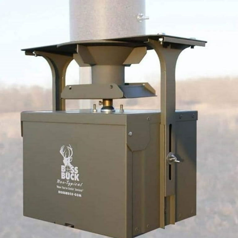 Deer Feeder 500 LB Stubby With Varmint Guard - Automatic Stand & Fill ...