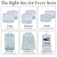Packing Cubes Set Blue Flower Travel Luggage Organizer - Walmart.com
