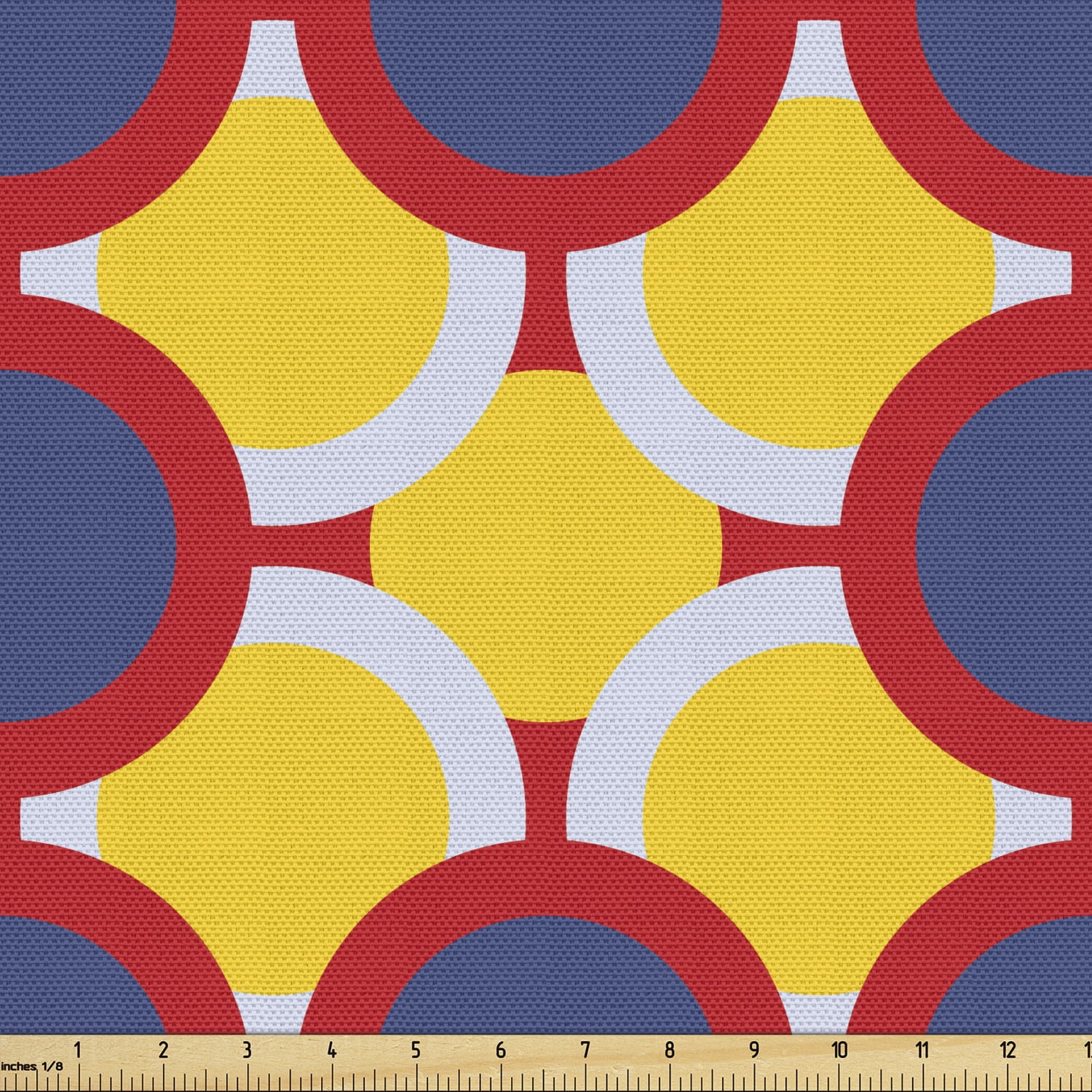 Geometric Fabric by the Yard, Abstract Design Illustration of ...