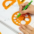 BAZIC 5-Piece Math Geometry Ruler Combination Sets, School Supplies, 24 ...