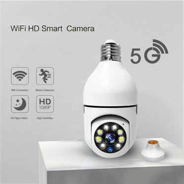 360° 1080P IP E27 Light Bulb Camera Wi-Fi IR Night Smart Home Wireless ...