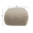 Natural New Zealand Wool and Cotton Pouf - Creative Co-Op - Walmart.com