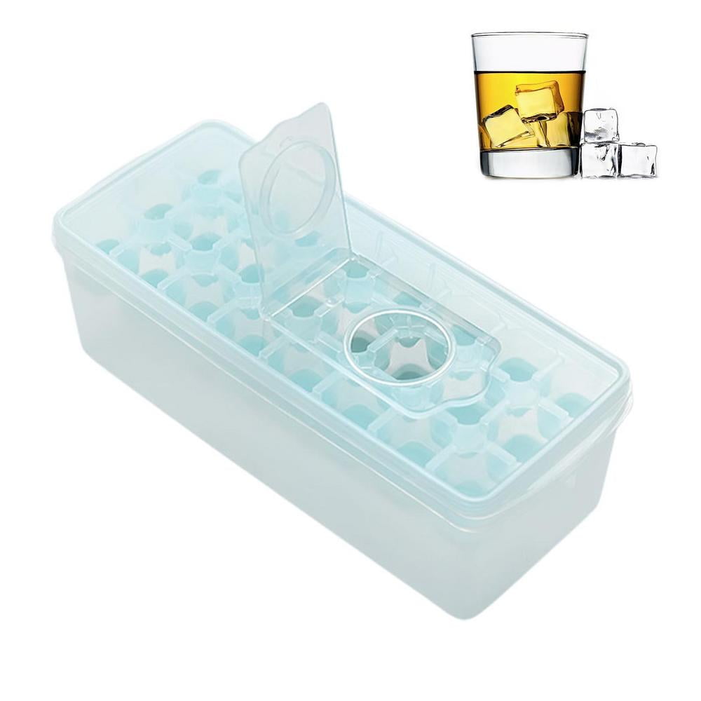 Tohuu Silicone Ice Cube Tray With Lid Ice Storage Container Bin Box ...
