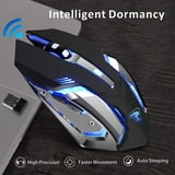 Uciefy Wireless LED Gaming Mouse Optical Rechargeable Silent Mice 6 ...