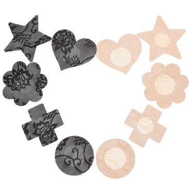 Amosfun Breast Stickers for Women Self Adhesive Cotton Covers Assorted ...