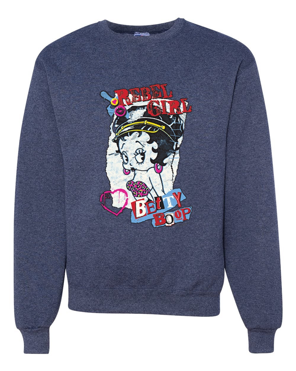 Wild Bobby, Betty Boop Girl Pop Style Betty Boop Unisex Crewneck ...