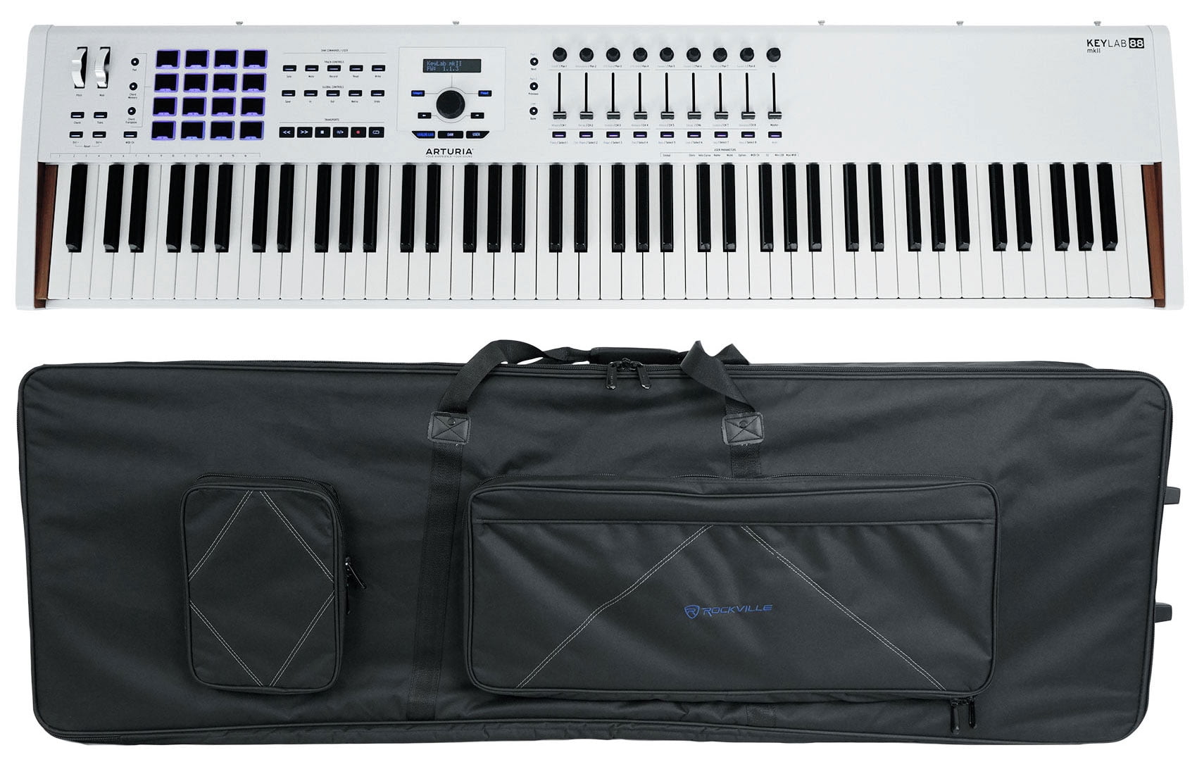Arturia KeyLab 88 MkII USB MIDI 88-Key Keyboard Controller in White ...