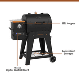 Pit Boss Lexington Onyx Edition - 500 Sq in Wood Fired Pellet Grill and ...