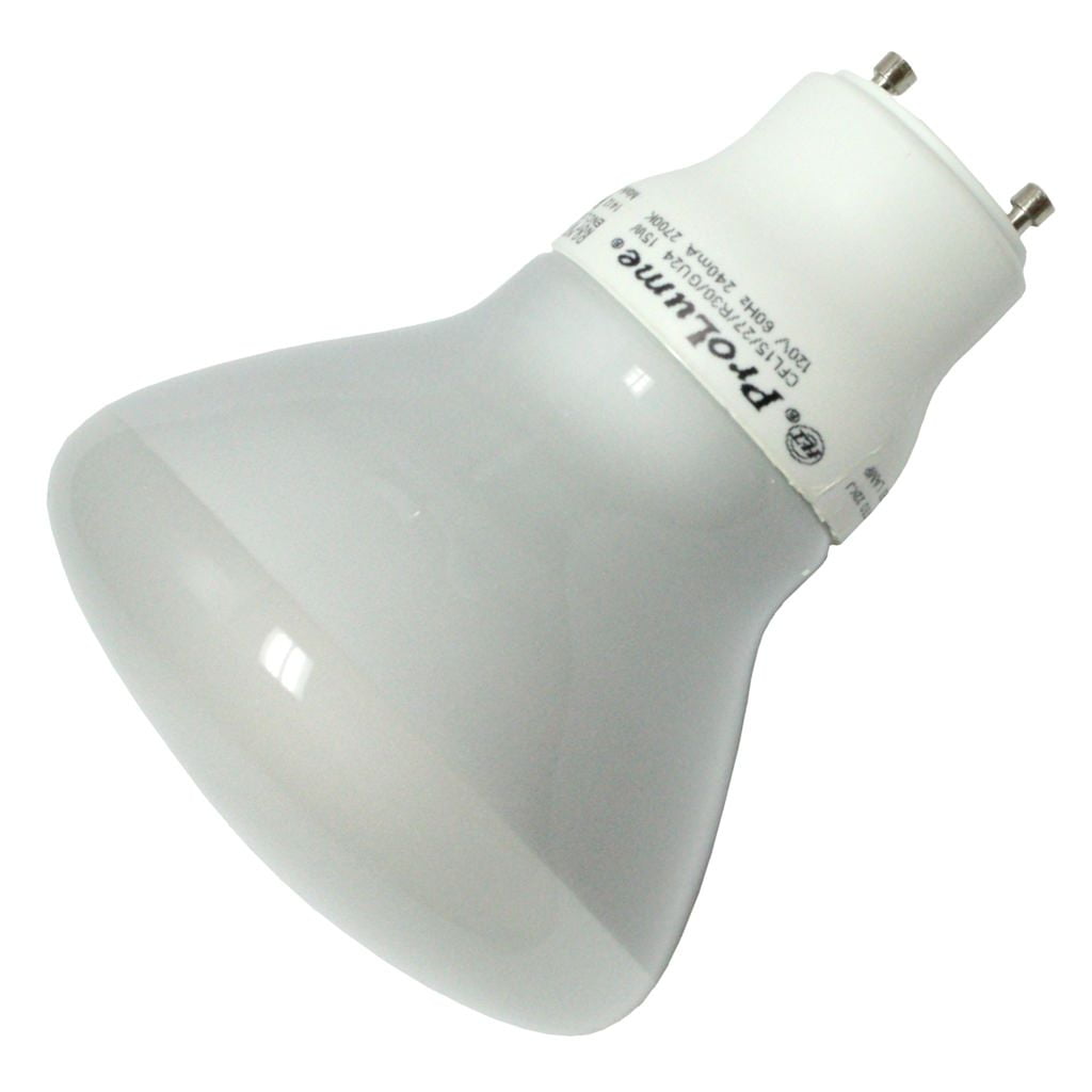 Halco 46538 - 15W, 120V, R30, GU24 Base, CFL Reflector Flood Light Bulb ...