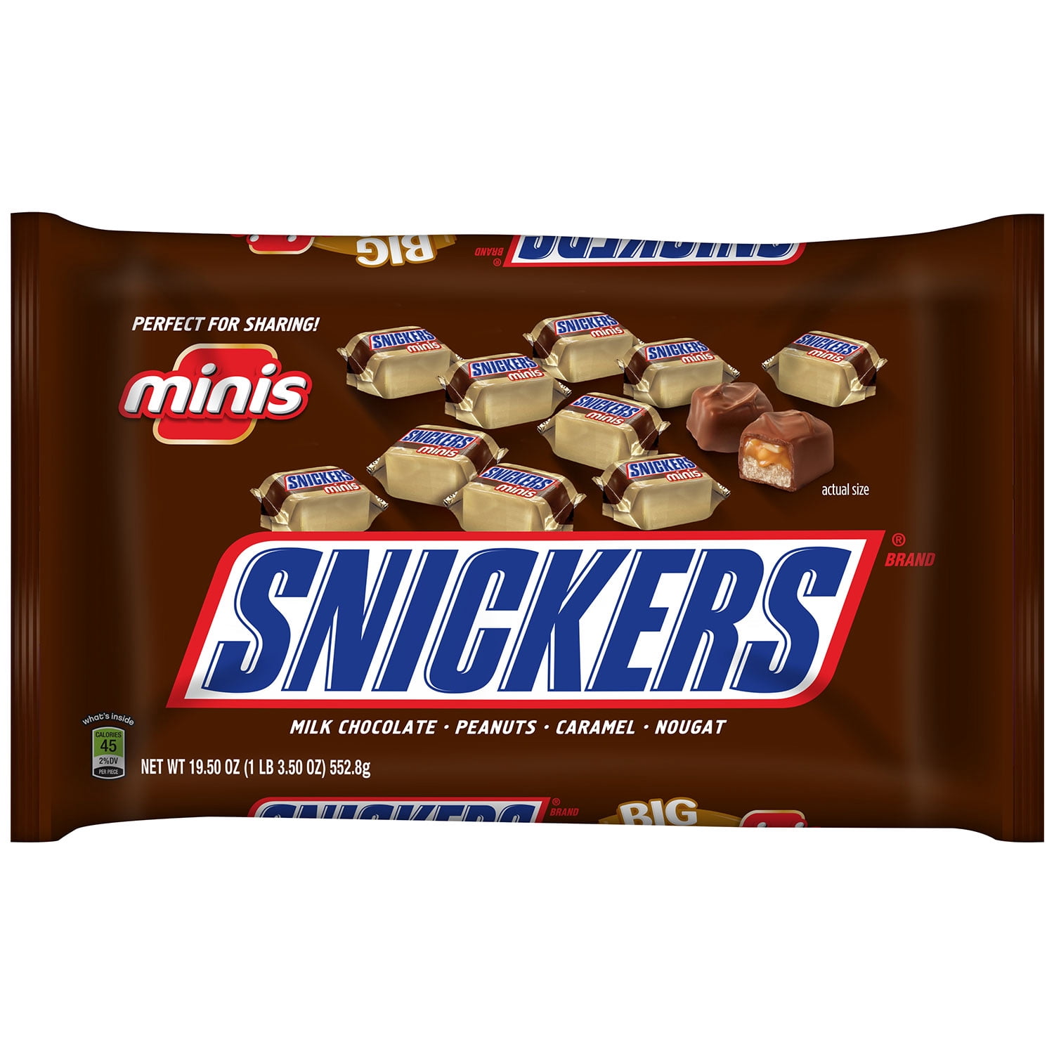 Snickers Mini Size Chocolate Candy Bars 19 5 Oz Walmart Snickers Mini Size Chocolate Candy Bars 19 5 Oz Walmart