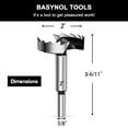 2 Inch Forstner Bit, BASYNOL Forstner Drill Bit for Wood by Round Shank ...