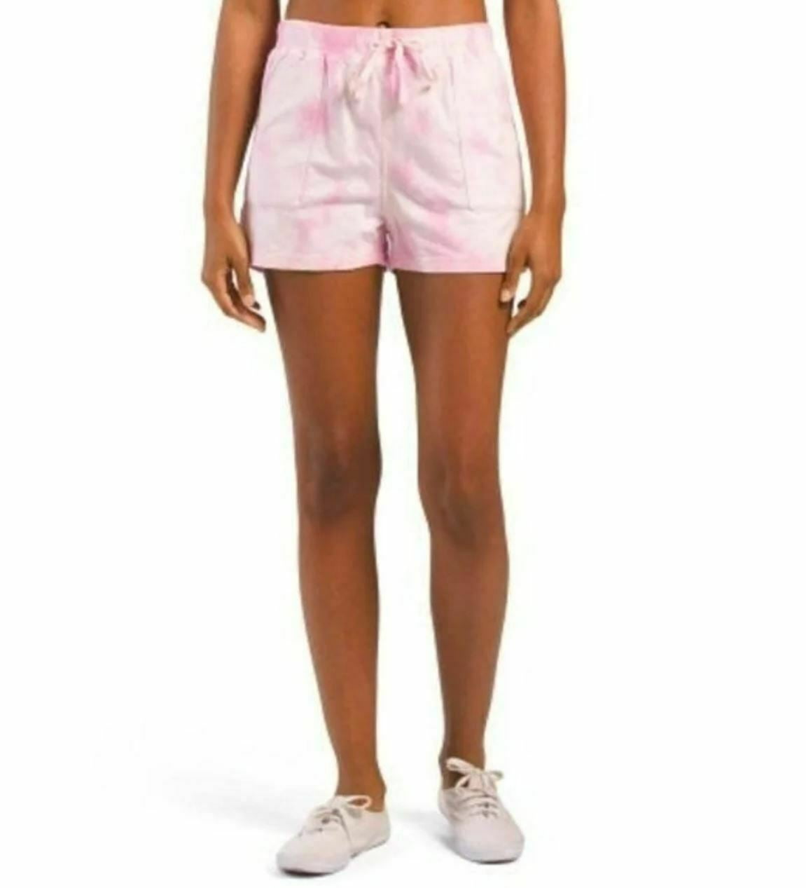 new LUCKY BRAND women shorts 7WD71002 PIM/690 tie dye pink white sz L ...