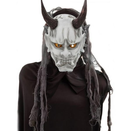 Ghost Head Face Cover Party Cosplay Props Halloween Resin Prajna Face ...