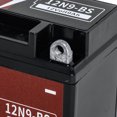 Battanux 12N9-BS AGM Battery, 12V 9Ah, for ATV/UTV & Motorcycle ...