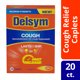 Maximum Strength Delsym Cough Suppressant, Fast Release Caplets, lasts up to 8 hour day or night ...