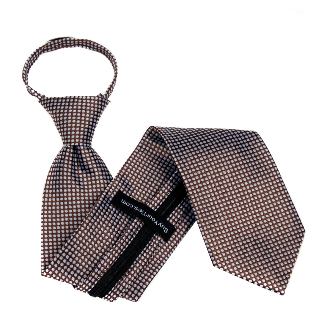 BuyYourTies - Pattern Zipper Necktie - Walmart.com