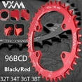 Mosiee 96Bcd 32/34/36/38T Bicycle Discs Narrow Wide for Shimano-M7/8 ...