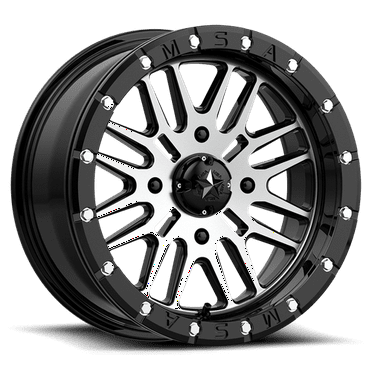 MSA Offroad Wheels Aluminum Rim M40 ROGUE 15X7in Satin Black Titanium ...
