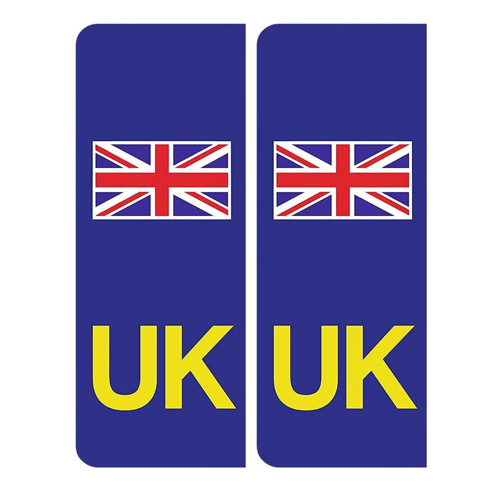 Tohuu UK License Plate Sticker Car Number Plate Reflective Vinyl ...