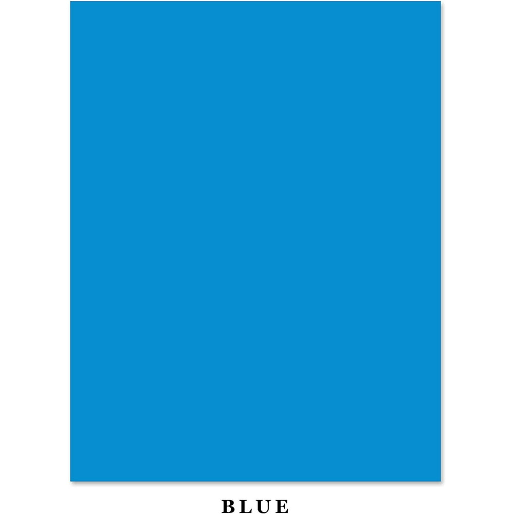 Bright Color Card Stock Paper, 65lb. 8.5 X 11 Inches - 50 Sheets - Blue ...